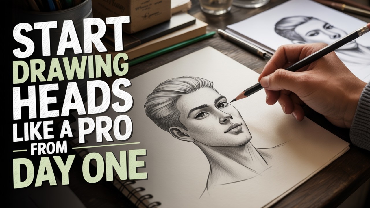 Mastering Front View Heads as a Beginner Artist - YouTube