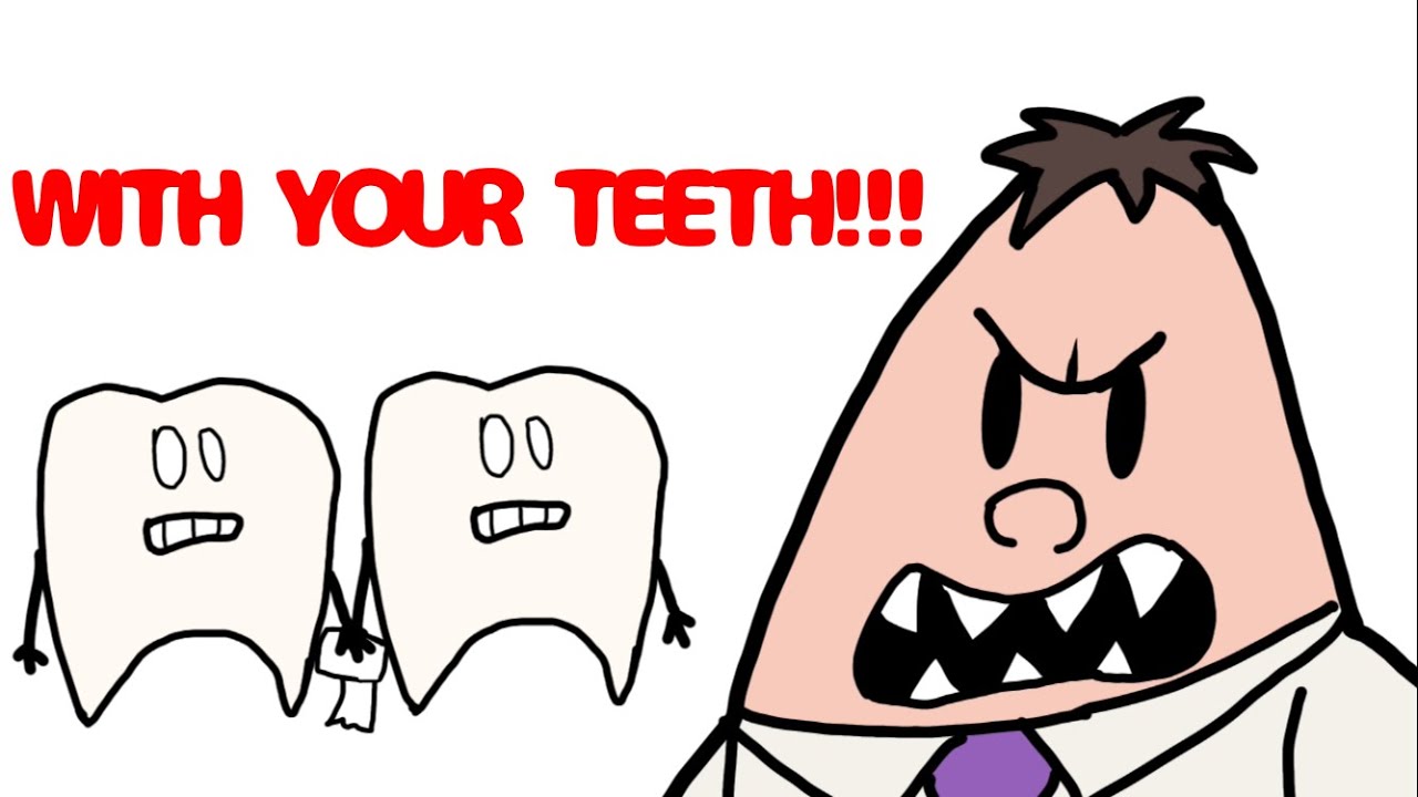 WITH YOUR TEETH! (Captain Underpants) (ANIMATION) (MEME) #animation # ...