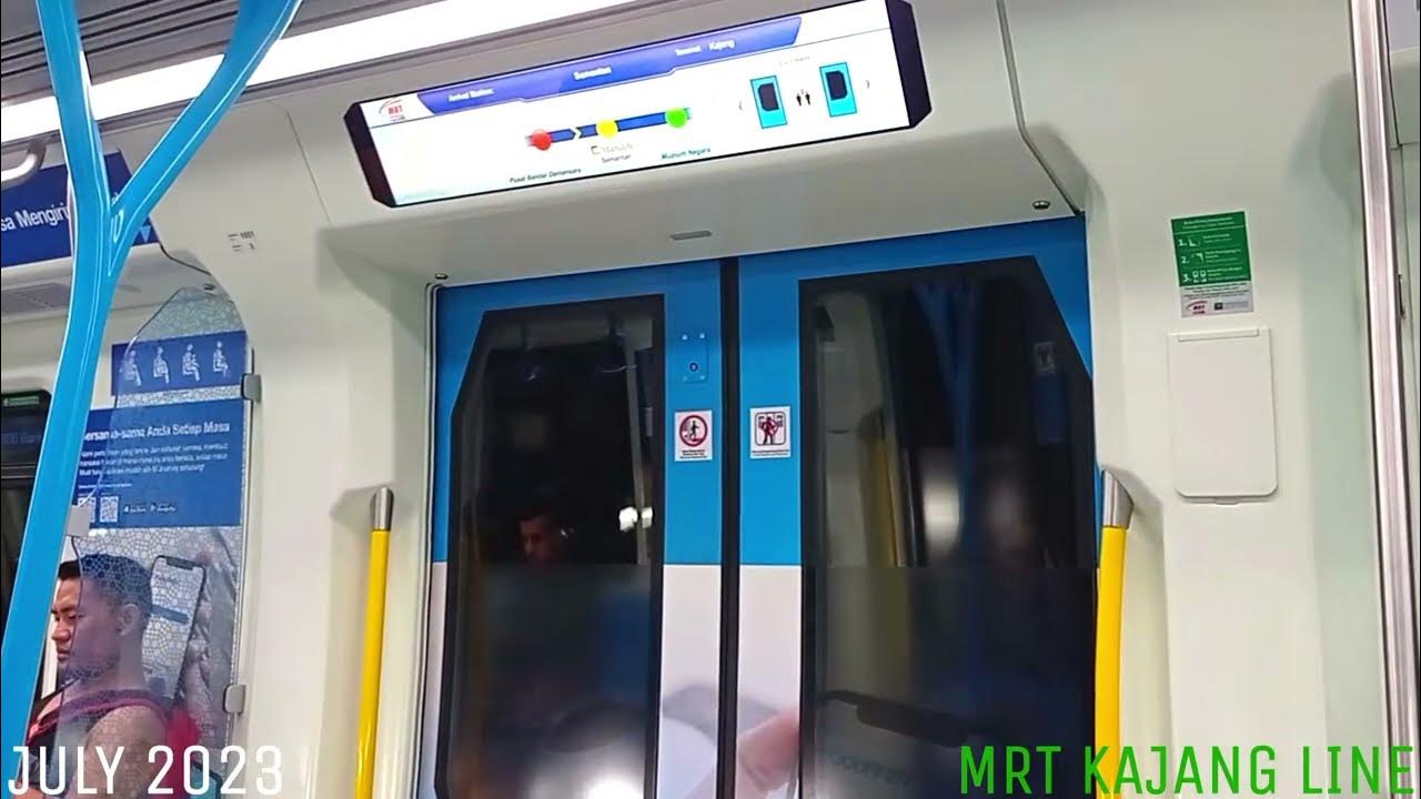 MRT KAJANG LINE | DC Mall - Siemens Inspiro [105] Ride From Phileo Damansara to Muzium Negara ...