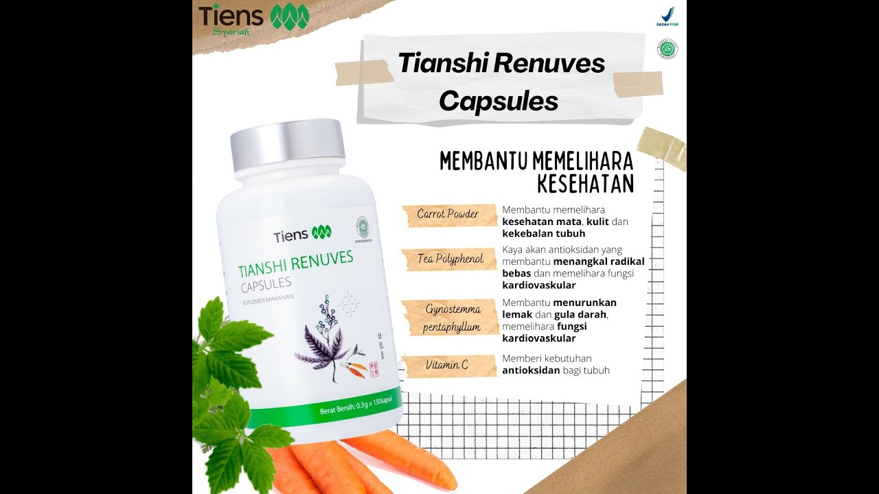 Renuves Capsules tiens.manfaat prodak suplemen dan imunitas sehat ...
