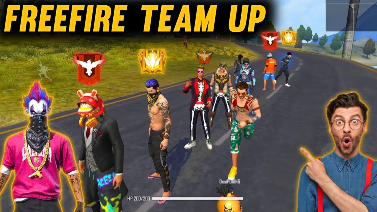 Team Up With Unknown Players | Funny Match | Free Fire - YouTube