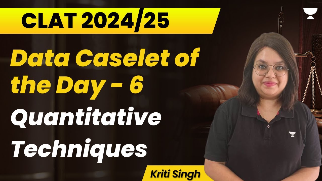 Data Caselets of the Day 6 | CLAT 2024 | Quantitative Techniques ...