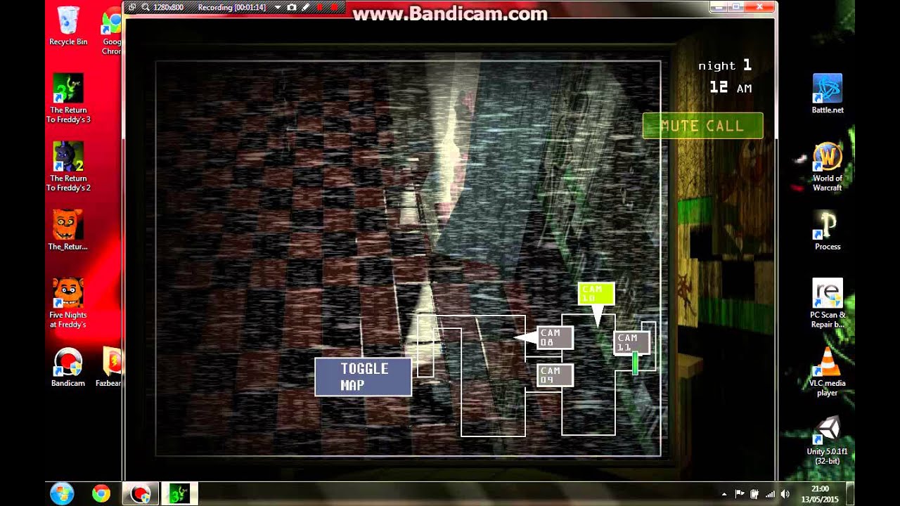 Golden Freddy Secret mini game - YouTube