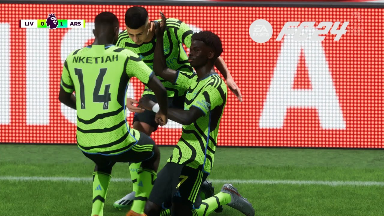 EA Sports FC 24 - Bukayo Saka GOAL + CELEBRATION (PS5) - YouTube