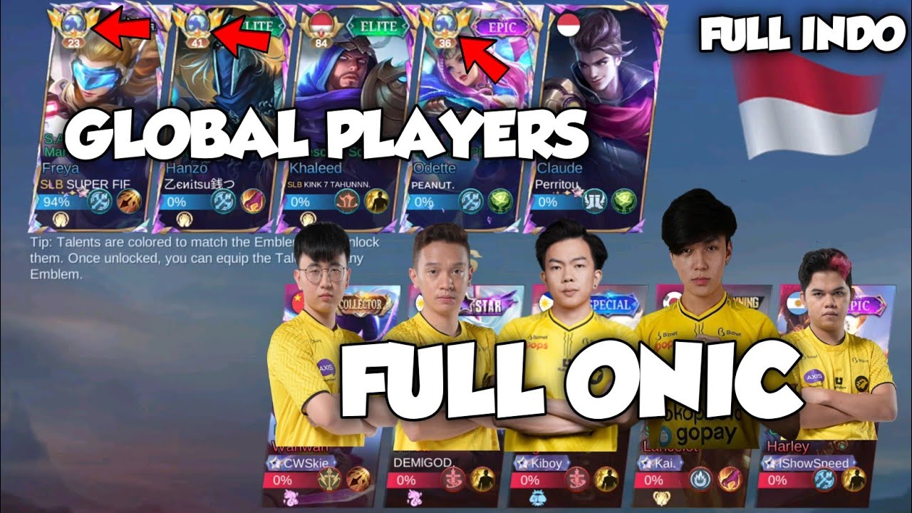FULL ONIC GOT SNIPED BY 🇮🇩 GLOBAL PLAYERS - AN INTENSE 18 MIN GAME ...