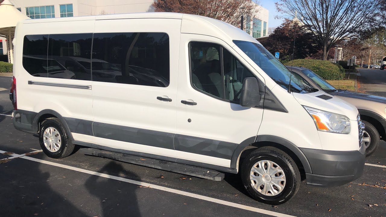 (Sold) USED! 2015 Ford Transit Passenger Van! 15 Seat XLT! Medium Roof Long - YouTube