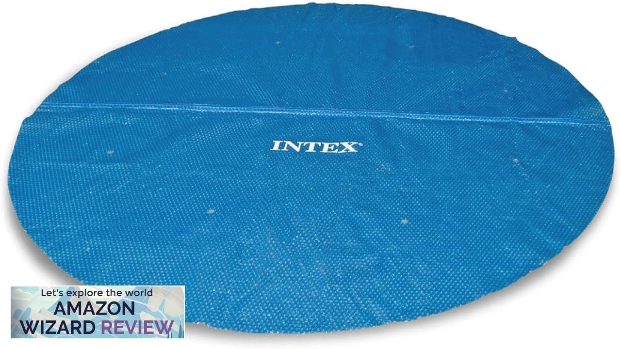 Intex 12-Foot Round Above Ground Swimming Pool Solar Cover Tarp with ...