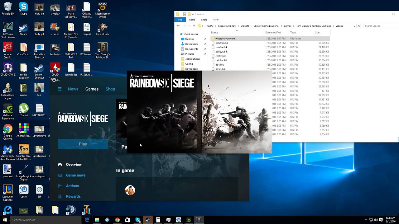 How to Remove the Rainbow Six Siege Intro Screen In 30 Seconds - YouTube