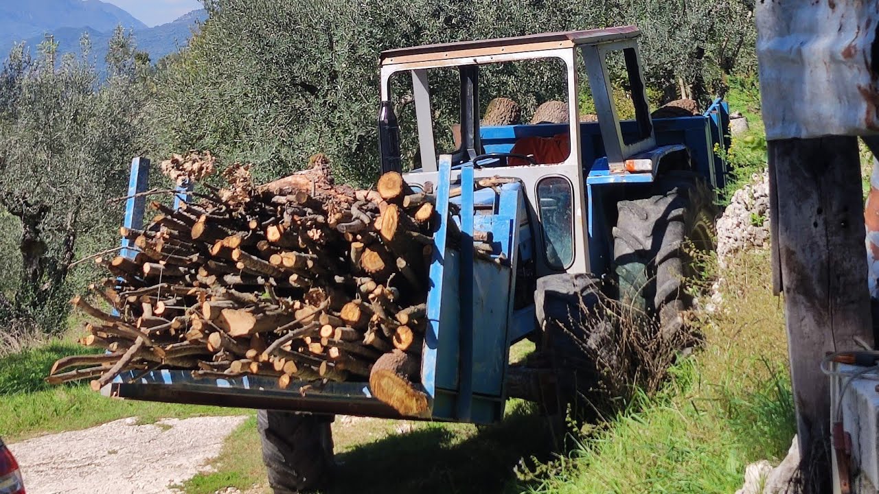 esbosco quercia con Landini 6830 - YouTube