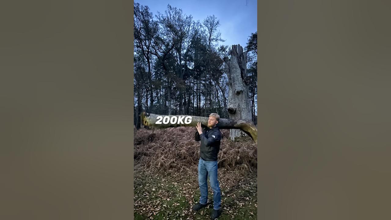 Nordic Hybrid Athlete Throws 200KG Log #crazy #hyrox #hybridathlete #myprotein - YouTube