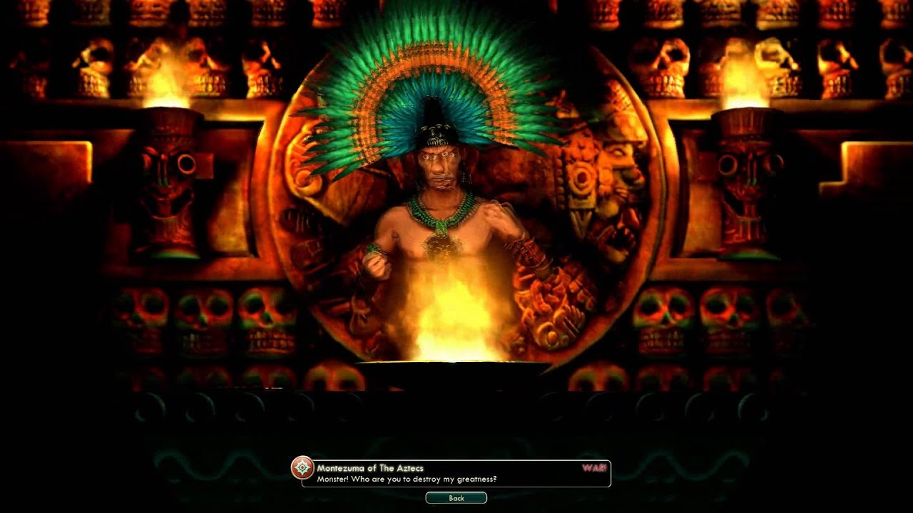 Civilization V Leader | Montezuma of the Aztecs: Defeat - YouTube