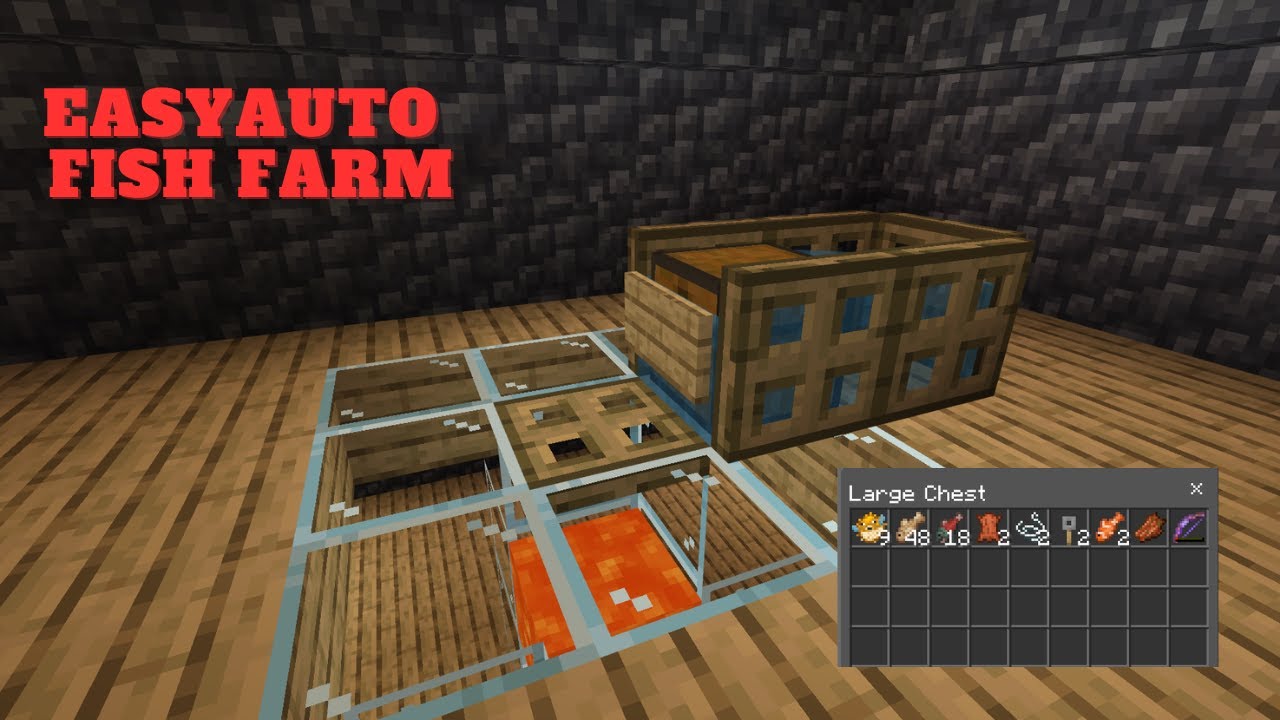 Gone Fishin' Minecraft Style (Auto fish farm bedrock 1.19/1.20) - YouTube