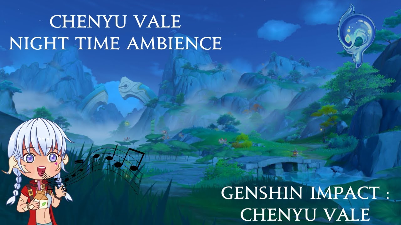 Genshin Impact - Chenyu Vale Nighttime Ambience 1 Hour Loop OST - YouTube