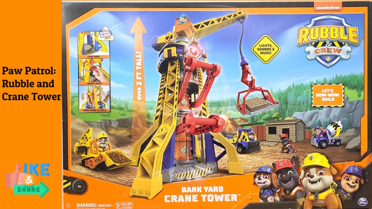 Paw Patrol: Rubble and Crane Tower - YouTube