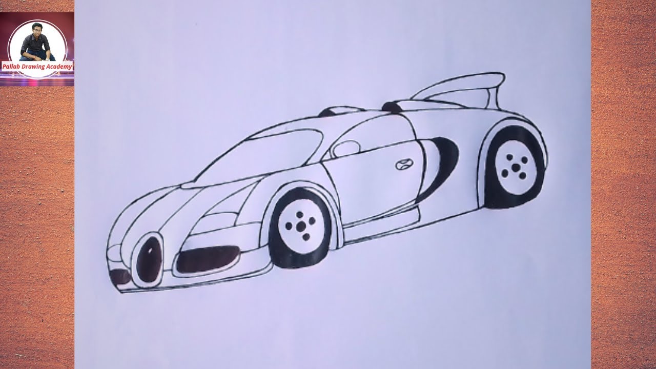 How to Draw a Sports Car || ‏How to Draw Mini Cooper Sports Car || Easy ...