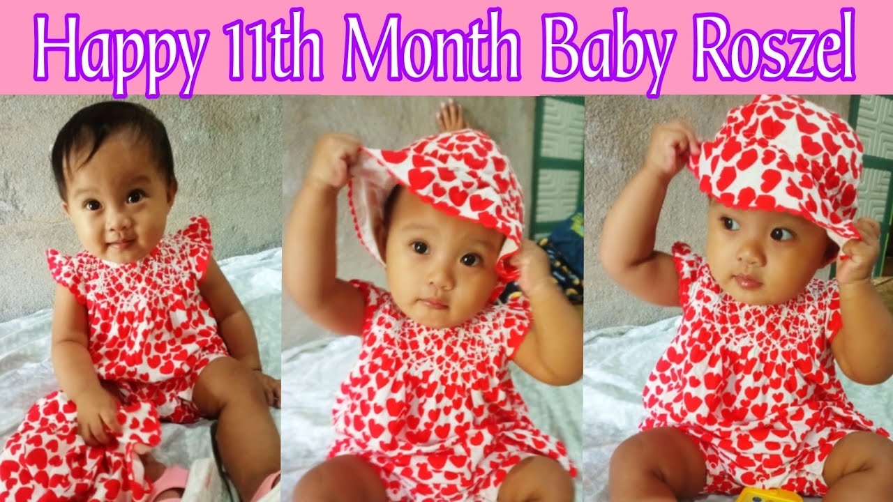 Happy 11th month Baby Roszel. 1 month to go na lang 1 year old kana.😍 ...