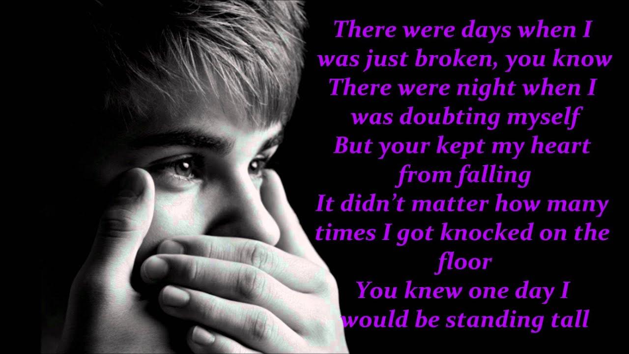 Justin Bieber Believe Lyrics Youtube