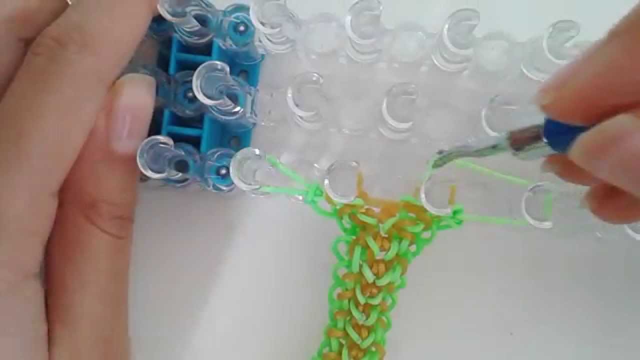 NEW Rainbow Loom Single Track Bracelet l Tutorial - YouTube