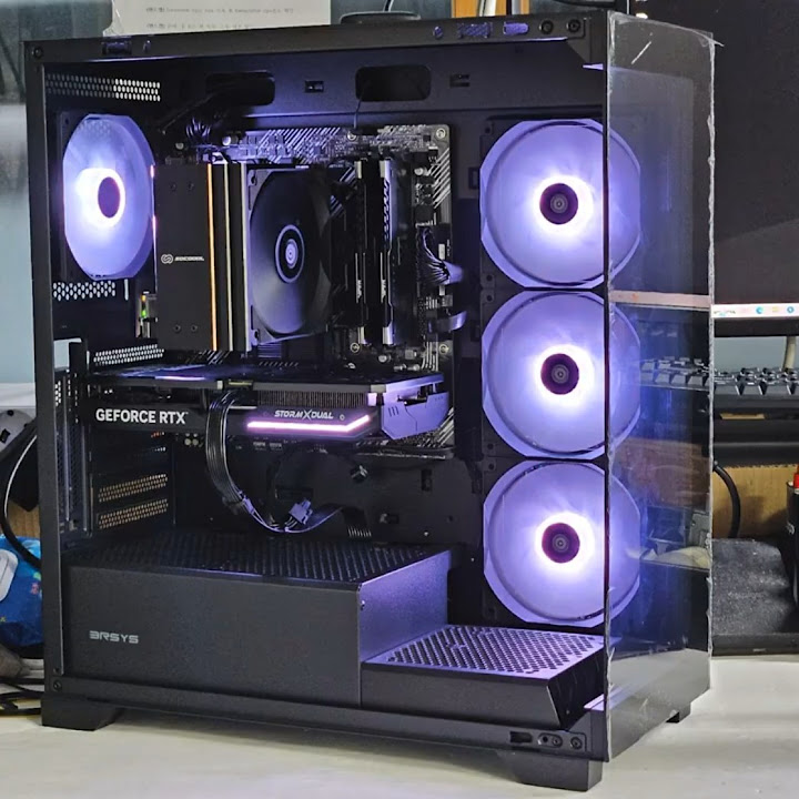 120만원대 게이밍pc 조립😚컴퓨터 컴퓨터조립 컴퓨터견적 컴퓨터선정리 데스크테리어 어항형케이스 게이밍컴퓨터 Youtube