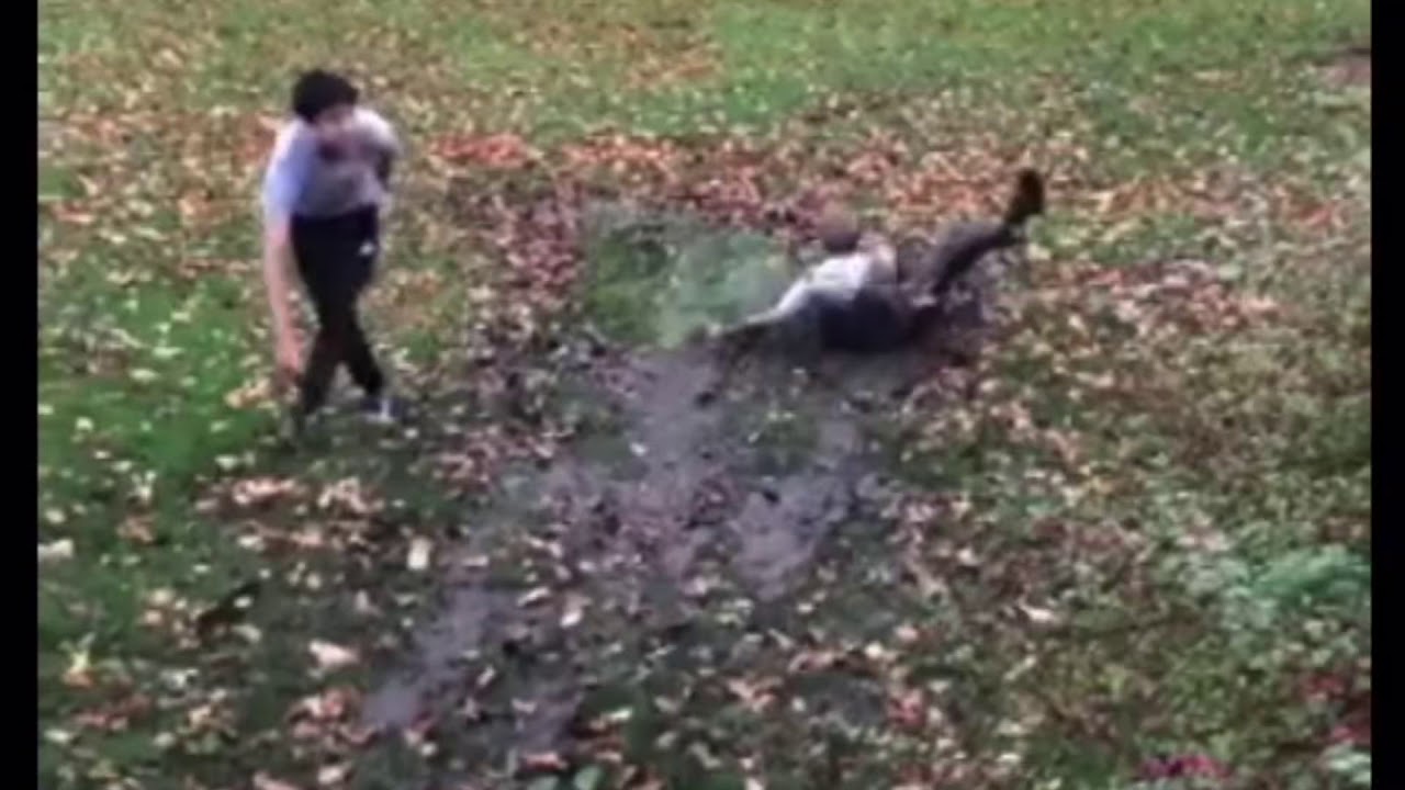 Mud slip and slide - YouTube