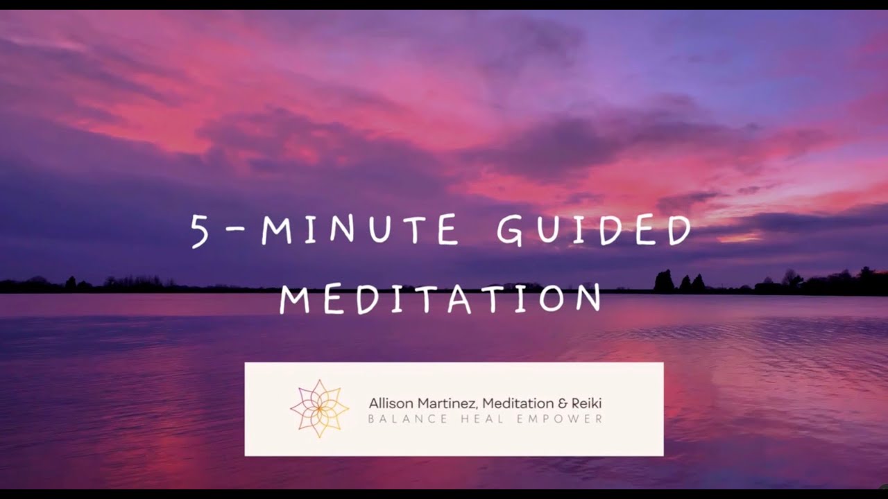 5-minute Guided Meditation (still imagery) - YouTube