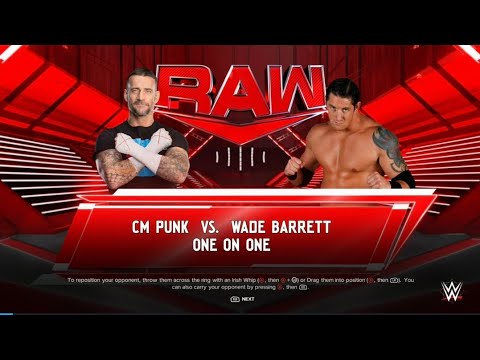 CM Punk V Wade Barrett on WWE2K24 - YouTube