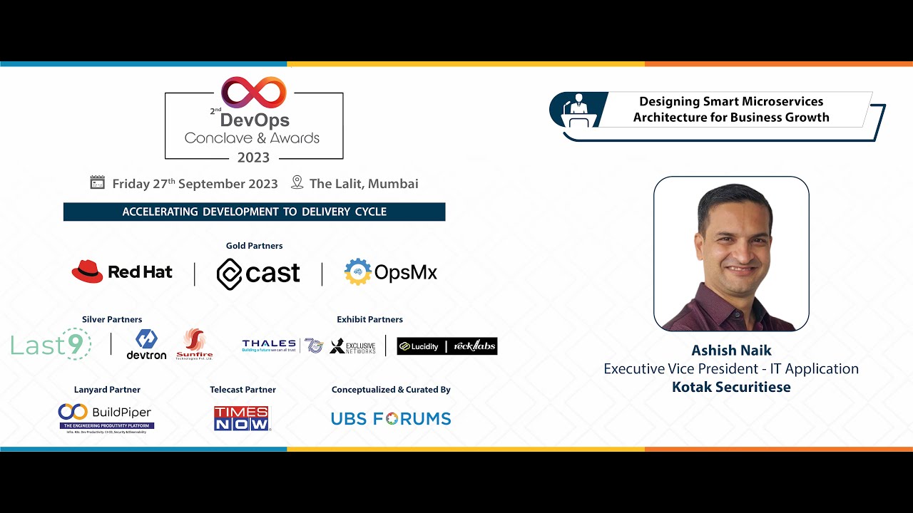 2nd DevOps Conclave & Awards 2023 - Designing Smart Microservices ...