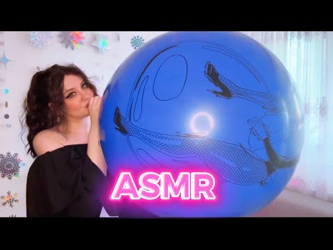 ASMR | GIANT 45-INCH BALLOON INFLATION 💙✨