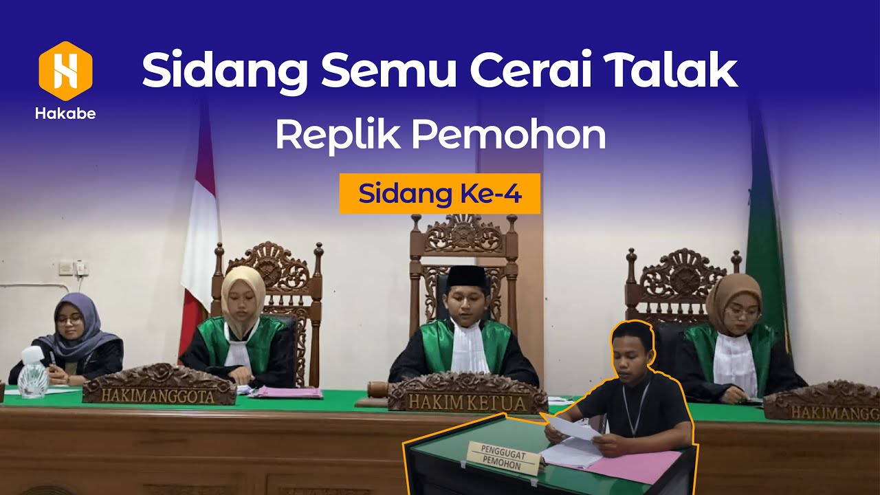 Sidang Semu Cerai Talak | Replik Pemohon - YouTube