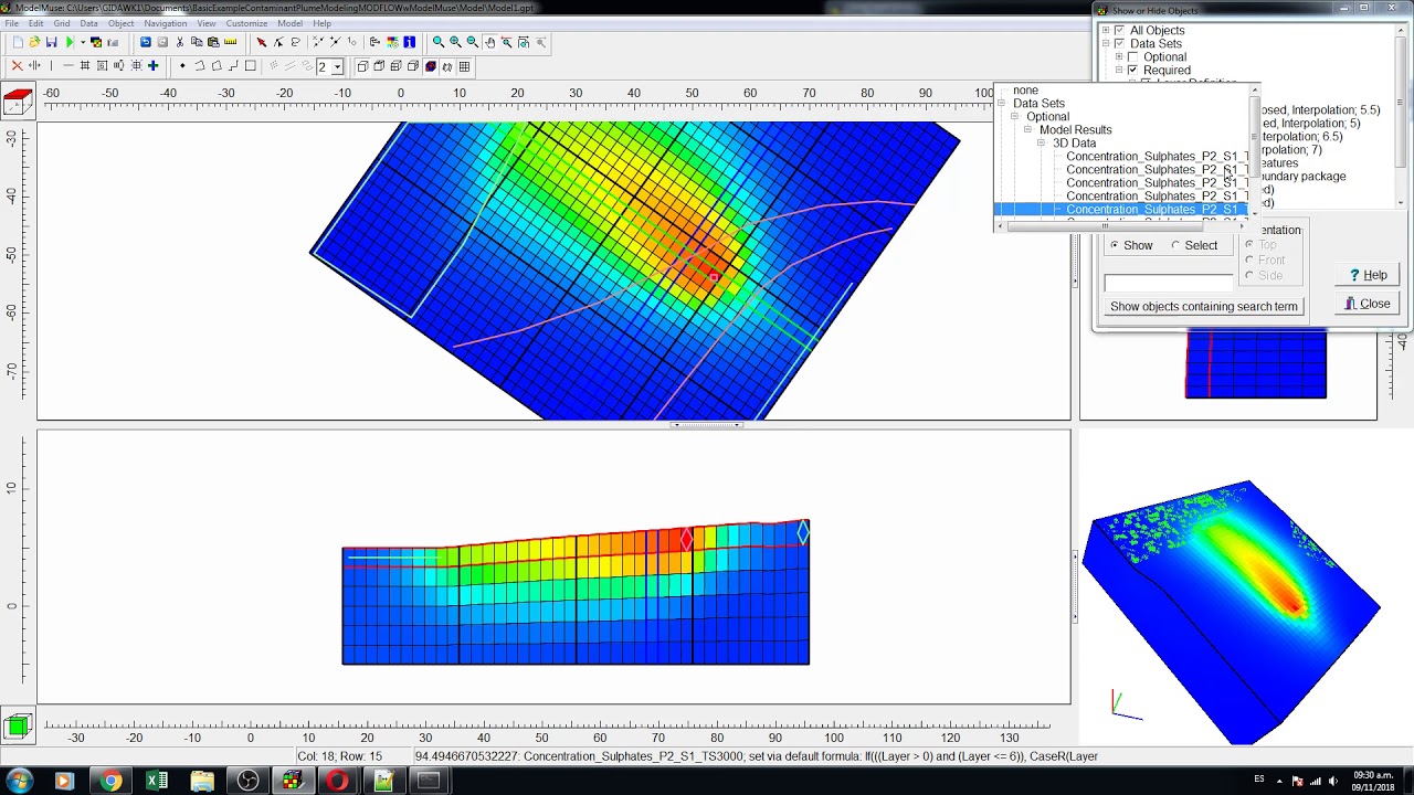 MT3D-USGS Increase of Vertical Discretization and Specified Model Output - YouTube