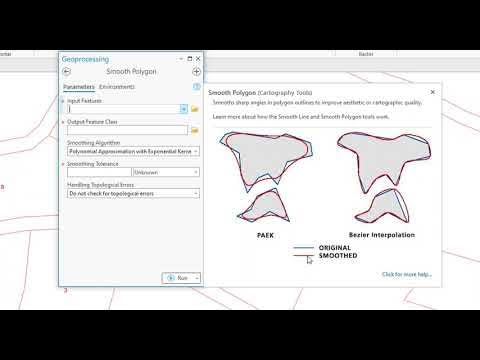 Smooth Polygon Tool ArcGIS Pro - YouTube