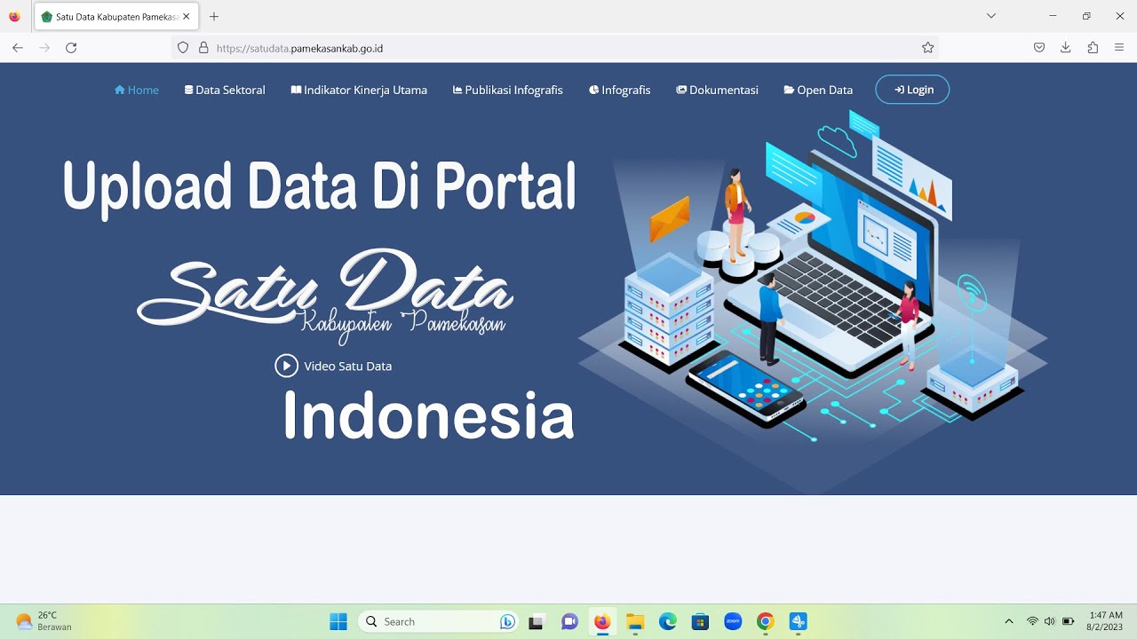 Panduan Upload Data Di Portal Satu Data Indonesia - YouTube