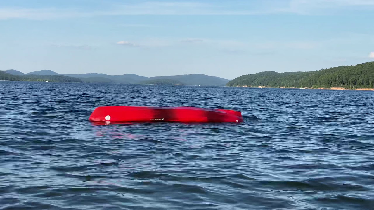 Deep water re-entry sit on top kayak - YouTube