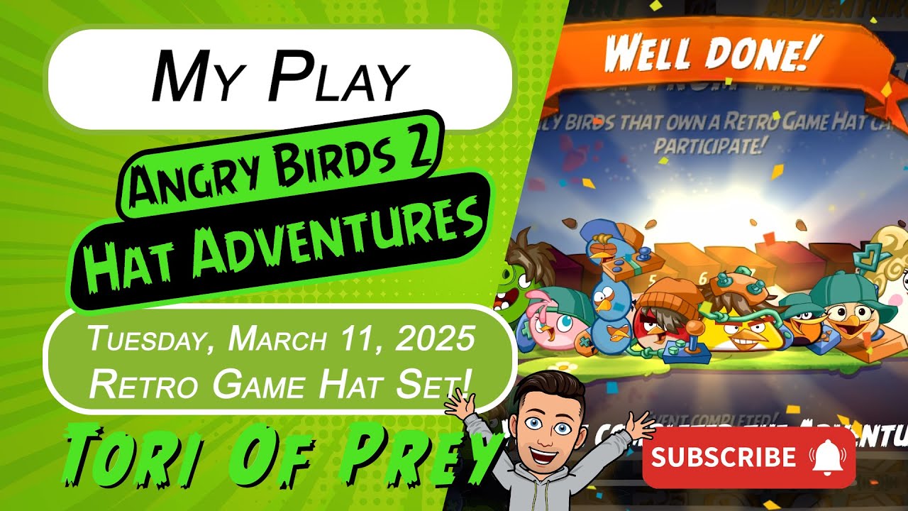 Angry Birds 2 Hat Adventures! Retro Game Hats! Complete! - YouTube