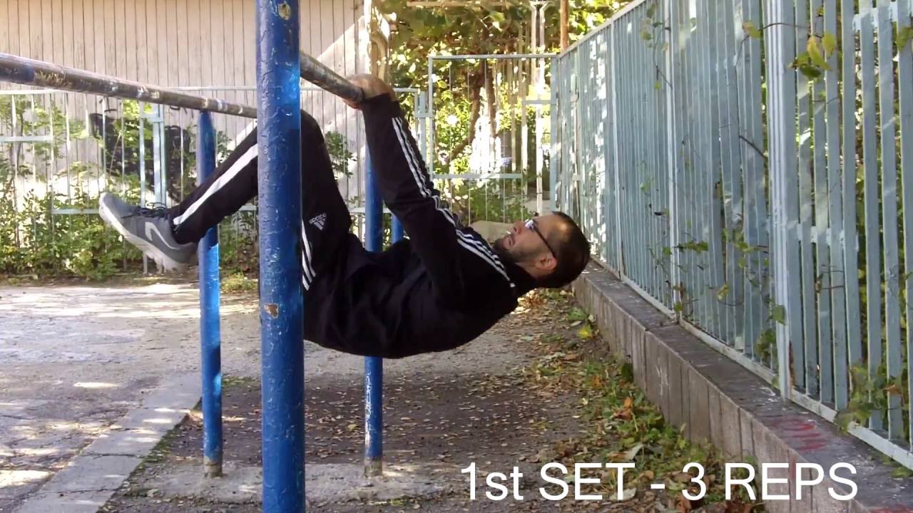 Advanced Tuck Lever Pull Ups #4 (3-3, 7-6, 10-10, 11-9 reps) - YouTube