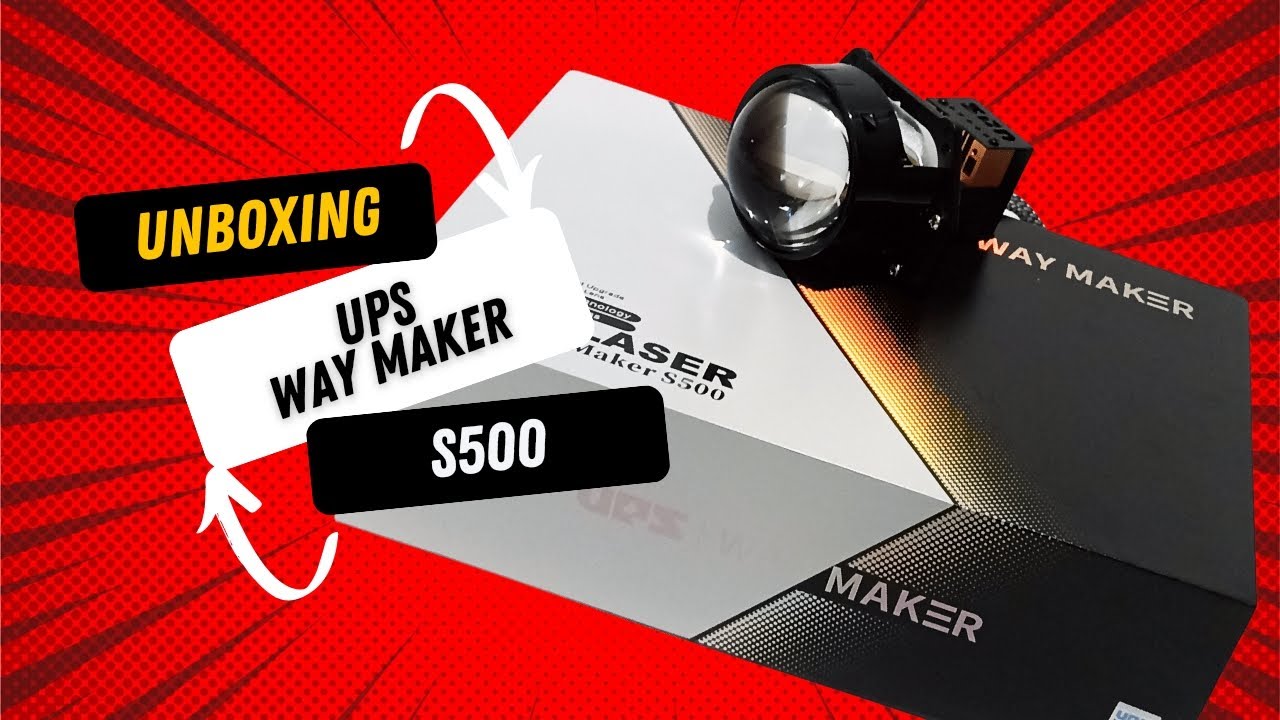 UNBOXING UPS WAY MAKER S500 PRISM TECHNOLOGY | CUT OFF RAPI #biled # ...