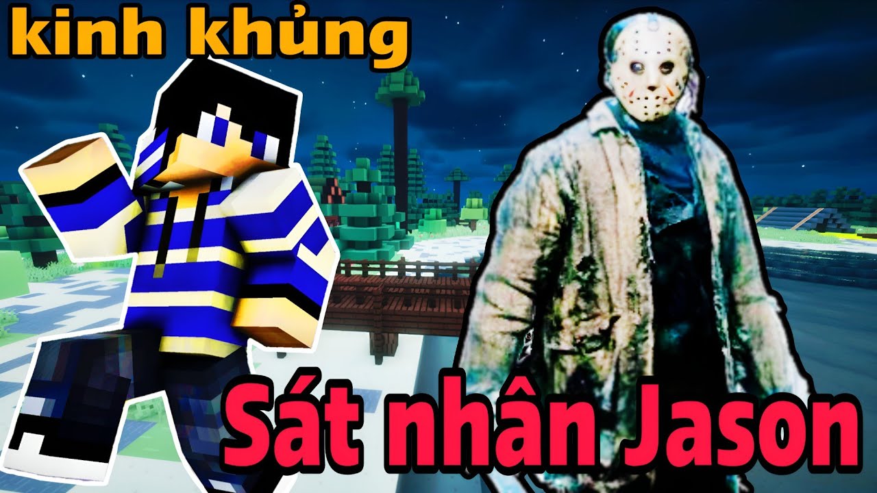 JAYAKE THỬ THÁCH ĐỐI ĐẦU VỚI KẺ SÁT NHÂN JASON TRONG MINECRAFT - YouTube