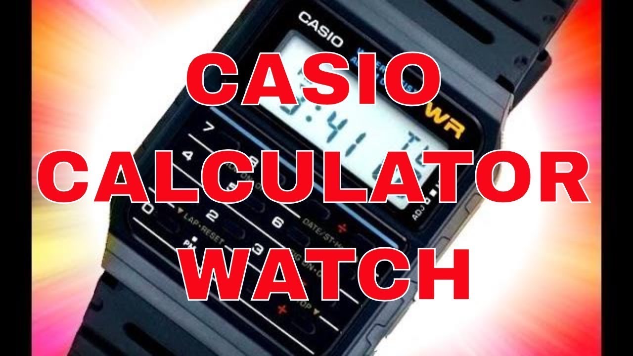 CASIO CALCULATOR WATCH CA53W-1 Unboxing seen In Back To The Future and ...