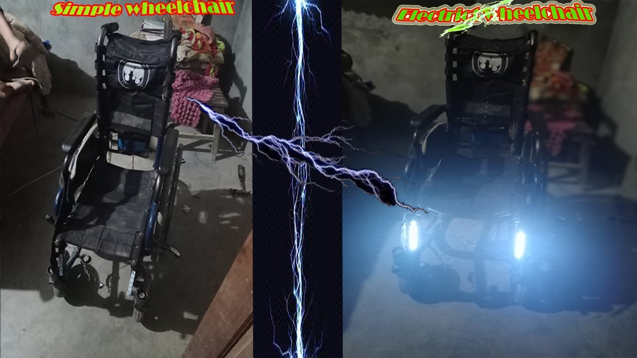 how to make simple electric wheelchair at home | home made electric ...