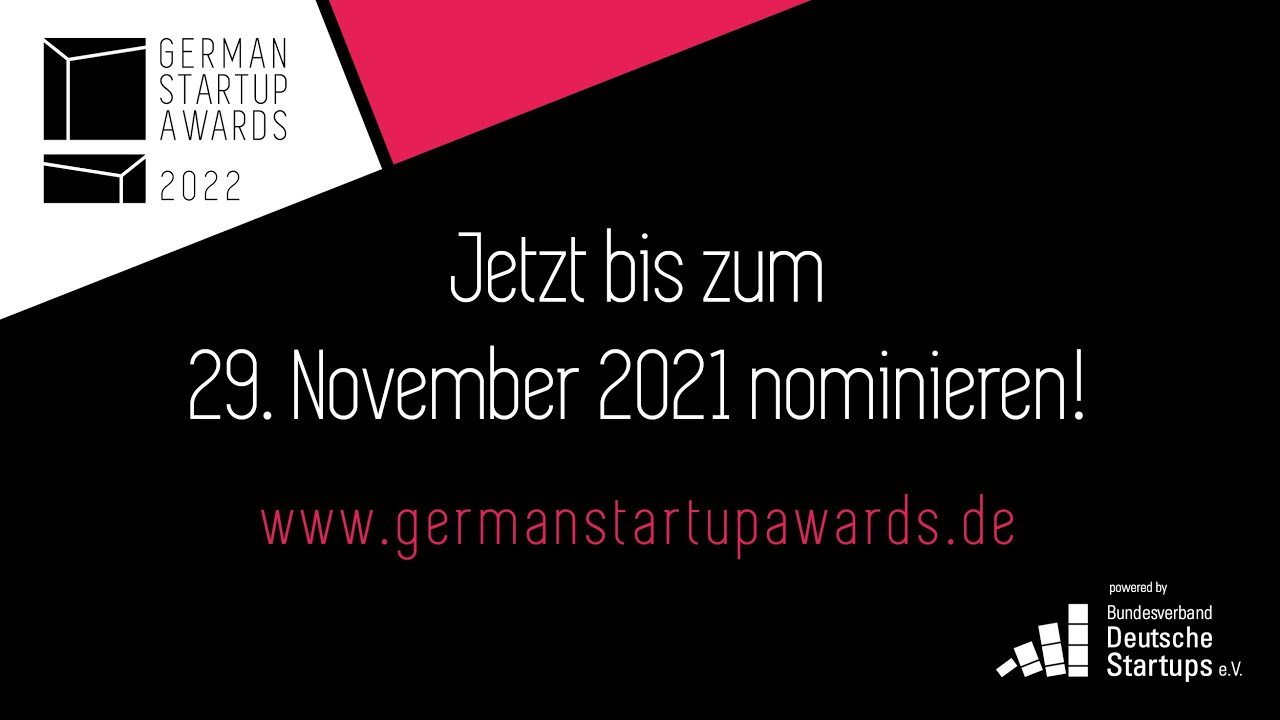 Trailer German Startup Awards 2022 - YouTube