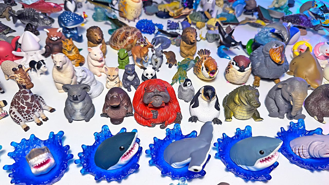 200 Animal Gachapon Toys from Japan - Lion, elephant, giraffe, zebra ...
