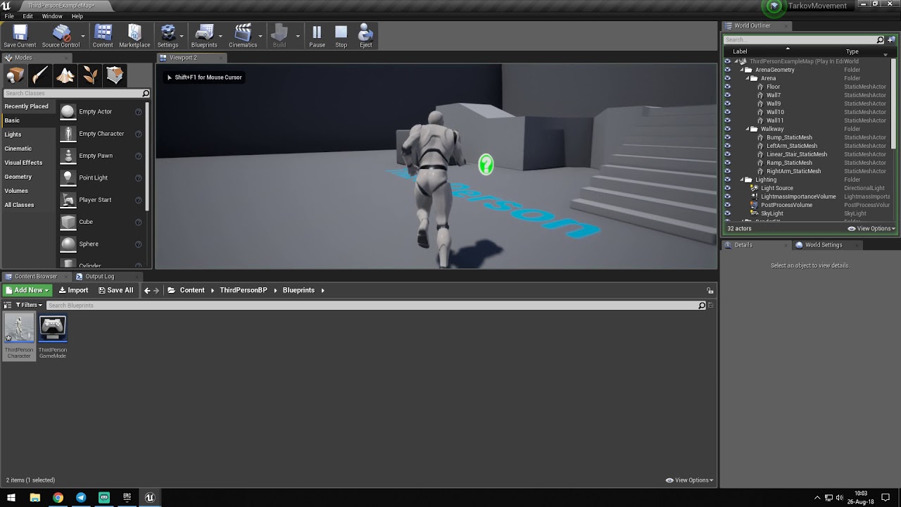 UE4 [Movement] Escape from Tarkov Movement Tutorial - YouTube