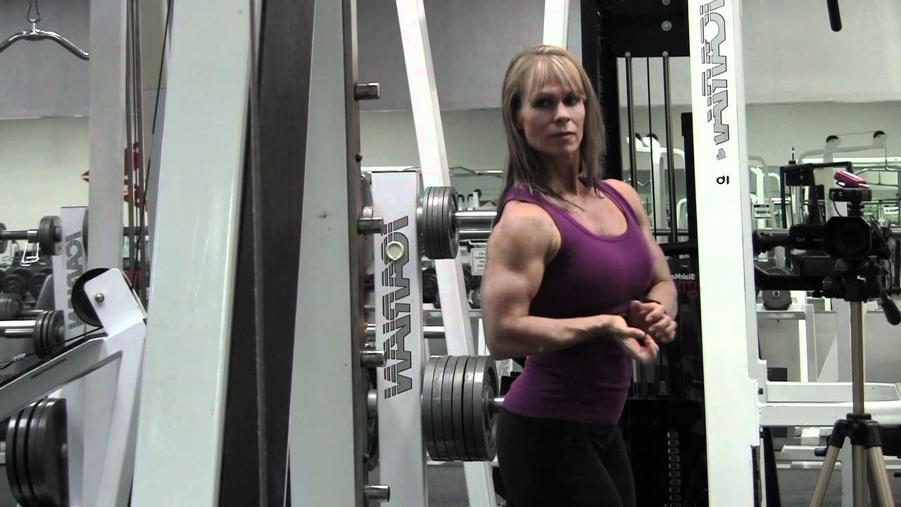 Girl Flexing Sexy Pecs & Biceps after Hard Workout- Clifta Perez - YouTube