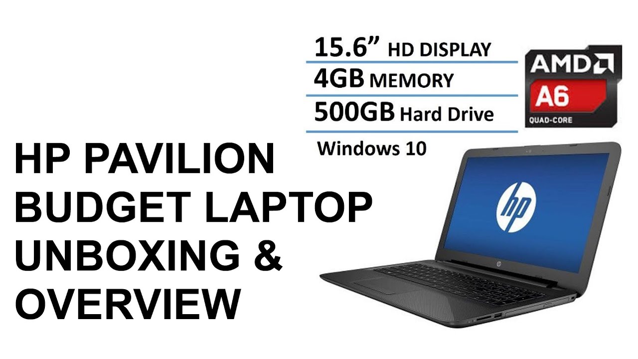 HP Pavilion 2016 Budget 15.6" Laptop Unboxing & Overview - HD 1080p ...