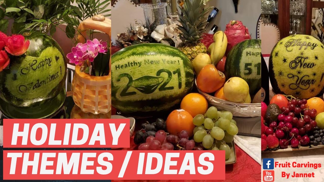 WATERMELON CARVINGS/EASY FRUIT CARVING IDEAS FOR BEGINNERS / Fruit ...