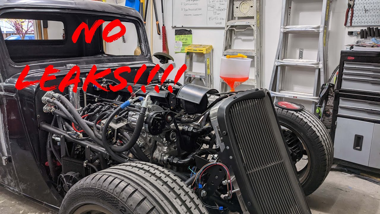 Factory Five 35 Hot Rod Truck Coolant System Test and Drive Around the ...
