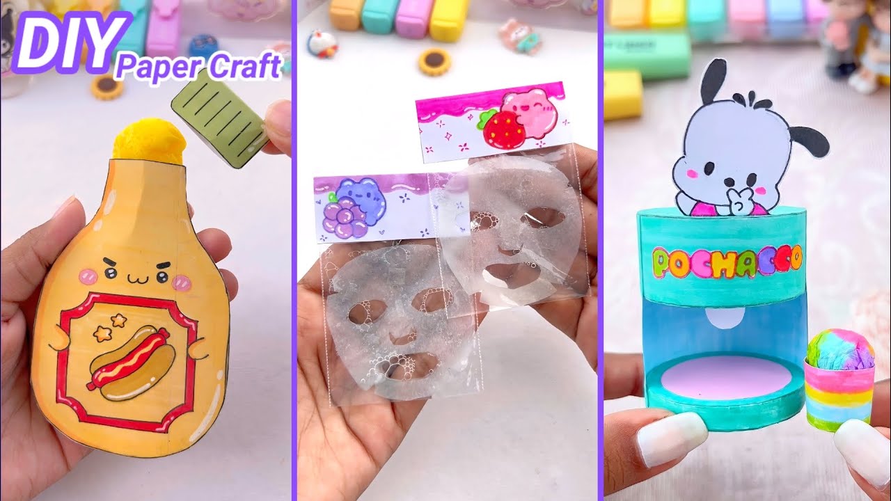 DIY Miniature Crafts Idea / Easy Craft Ideas / school hacks / mini ...