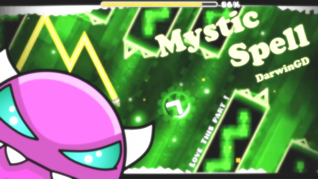 Mystic Spell by DarwinGD (Epic Medium Demon) 100% (3 coins) [GD 2.1 ...