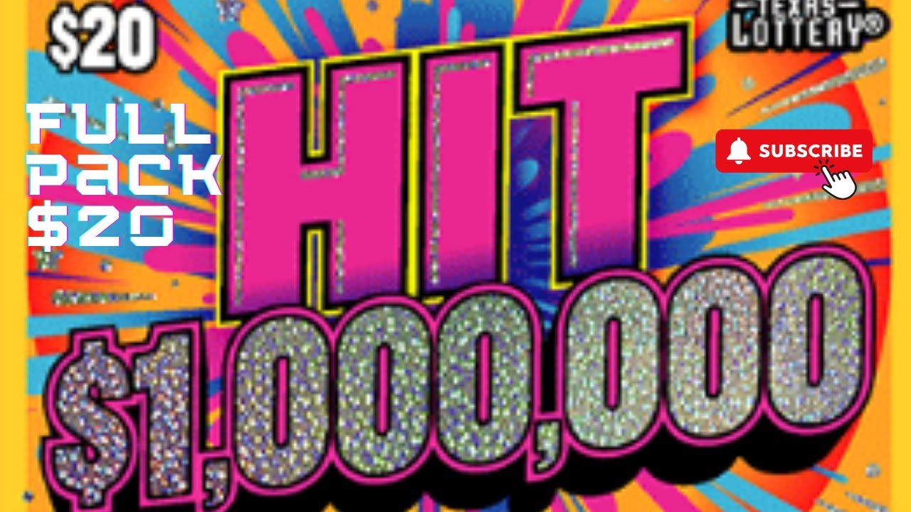 Full Pack of Hit $1,000,000 New Texas Lottery Scratch Off. #lottery ...