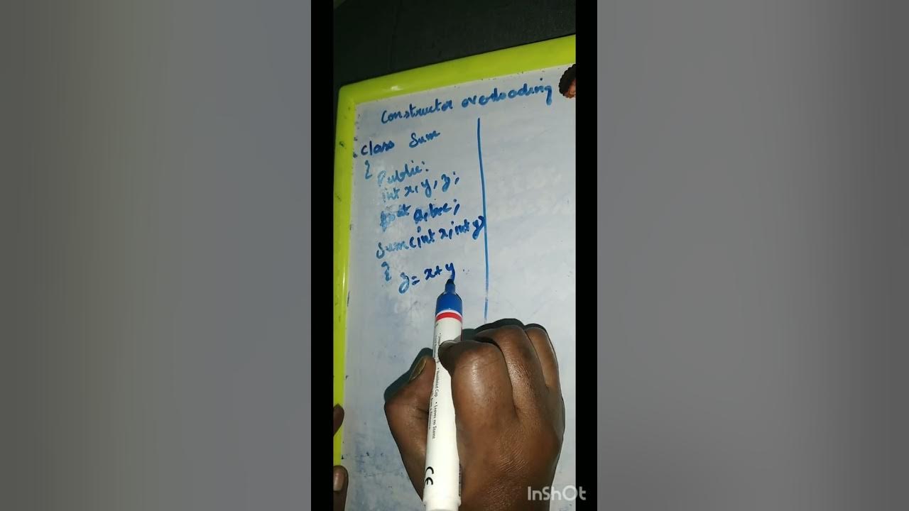 constructor overloading in C++ - YouTube